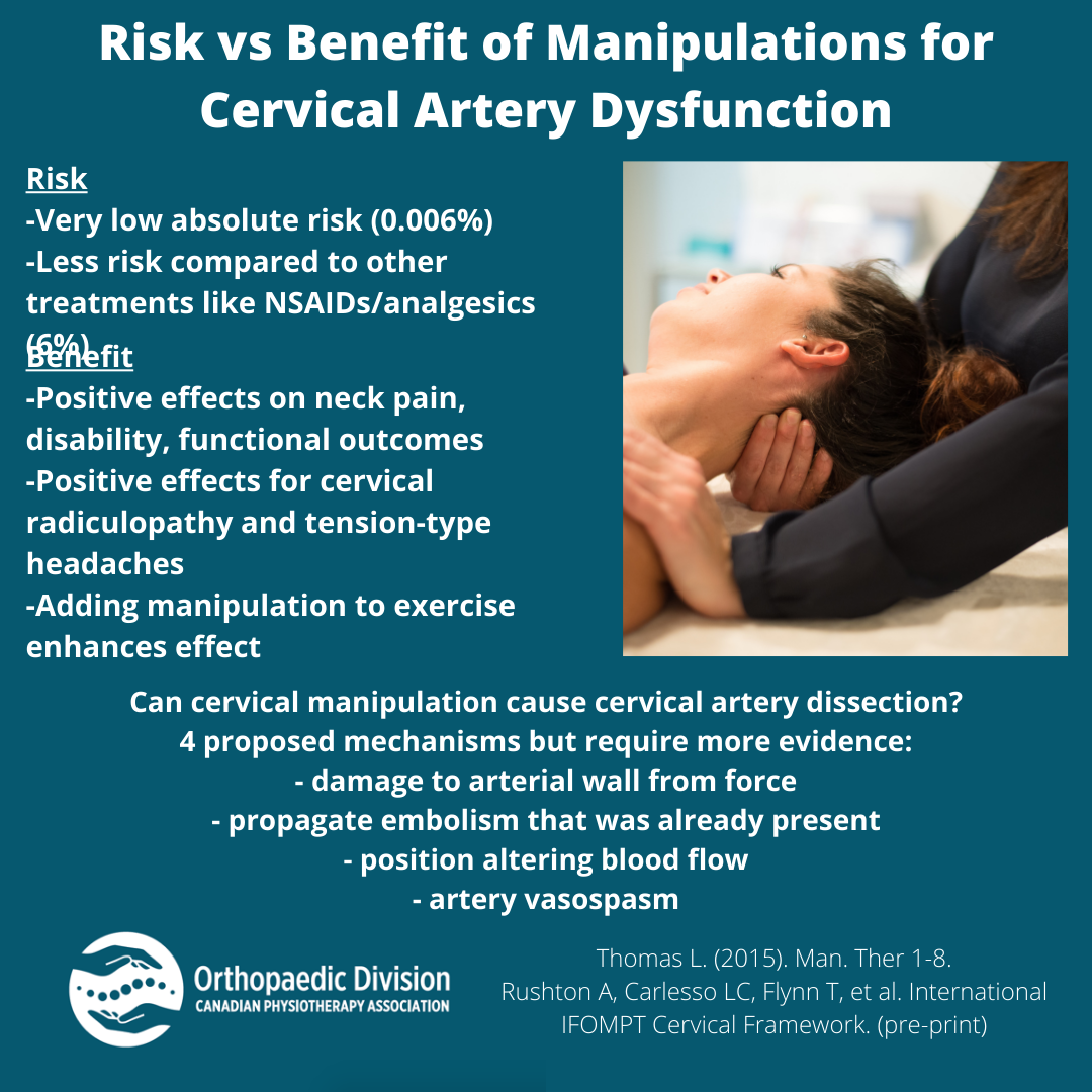 Risk vs Benefit of Manipulations for Cervical Artery Dysfunction ...