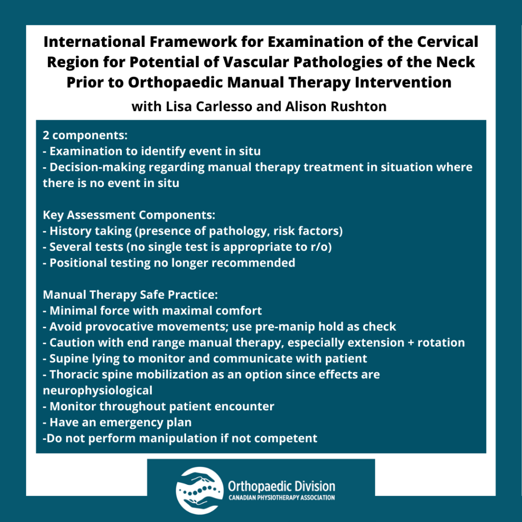 Webinars - National Orthopaedic Division of the Canadian Physiotherapy Association