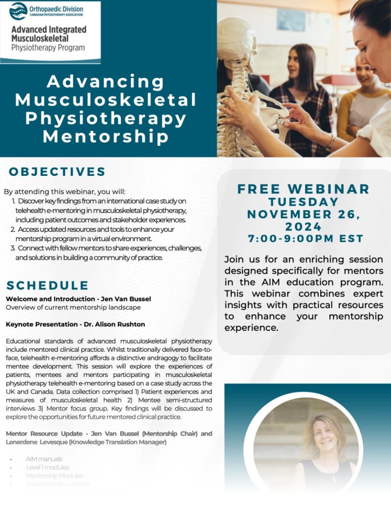 Home - National Orthopaedic Division of the Canadian Physiotherapy Association